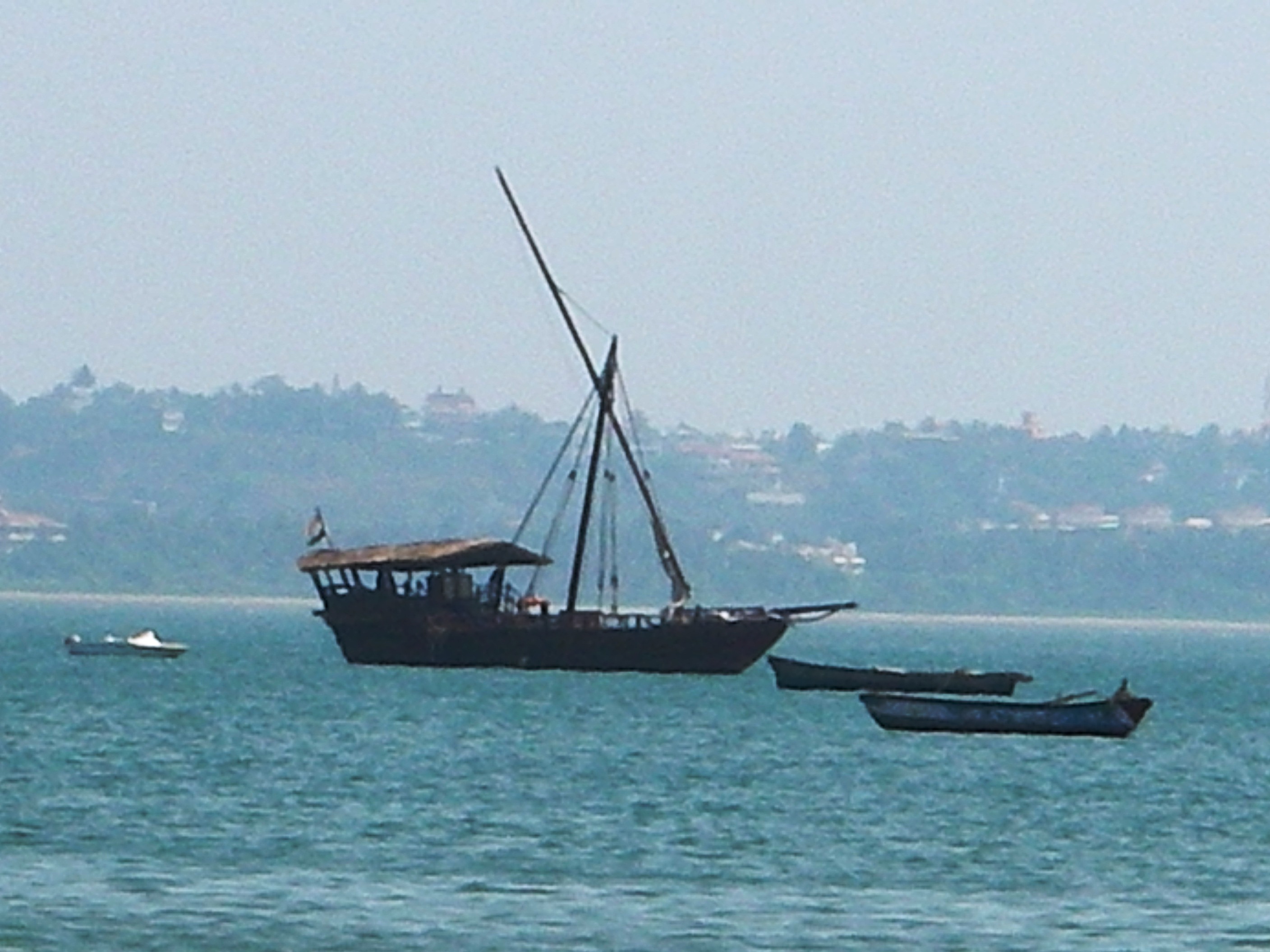 A ‘dhow’, and ancient type of ship that has plied the seas from India ...